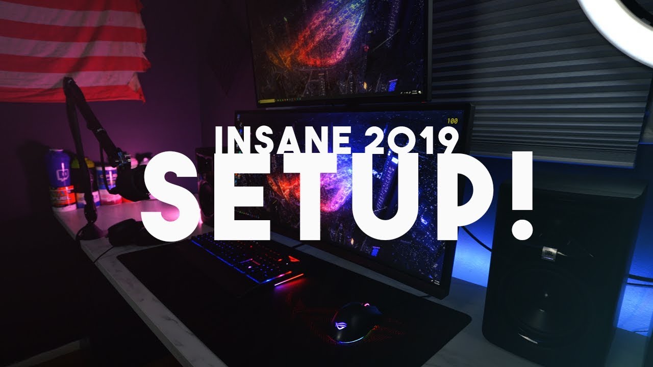 2019 INSANE SETUP TOUR POWERED BY ASUS! Ultimate Streaming, Gaming ...