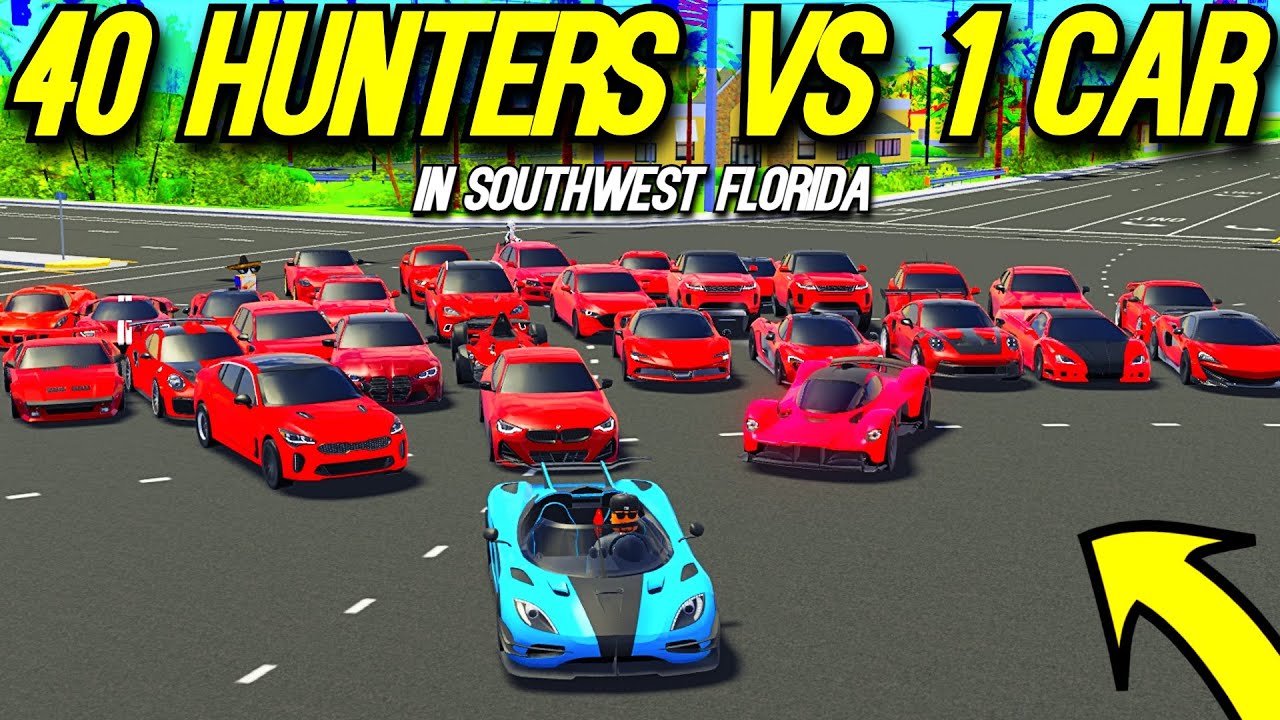 40 Hunters Vs 1 Super Car In Southwest Florida! - YouTube
