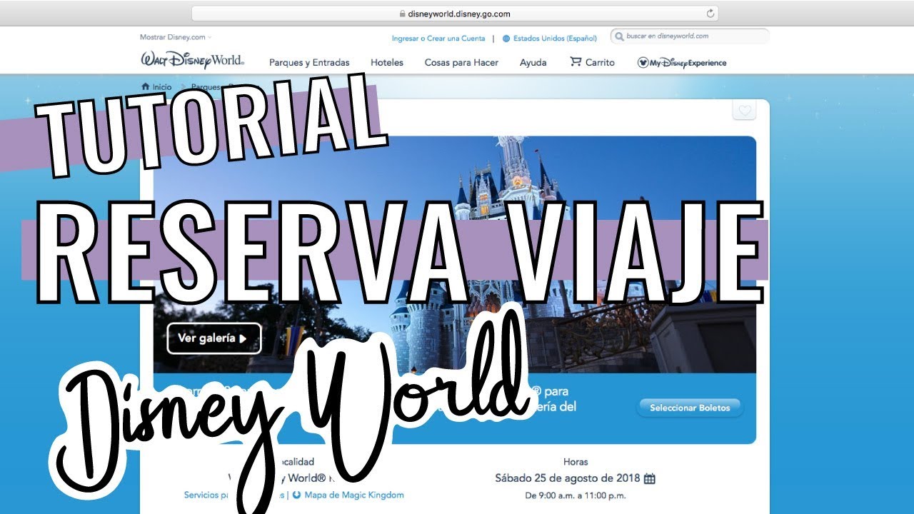 Tutorial para reservar hotel y vacaciones a Disney World! / Paso a paso / Dani Godinez - YouTube