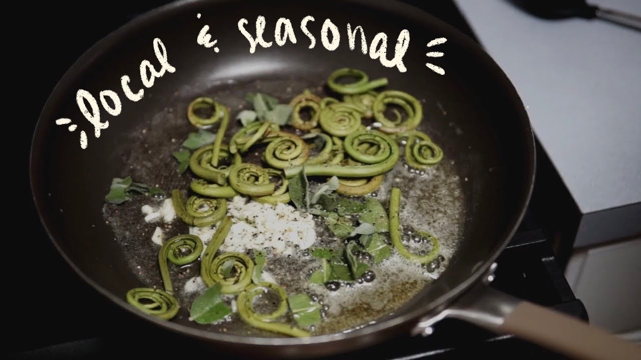 Fiddlehead Fern Pasta - YouTube