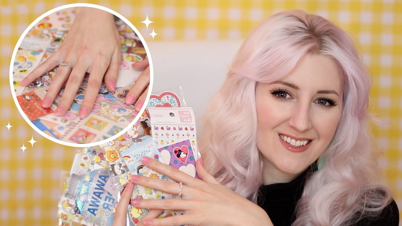 Fall Asleep to my Super Cute Sticker Collection! ASMR (soft spoken ...