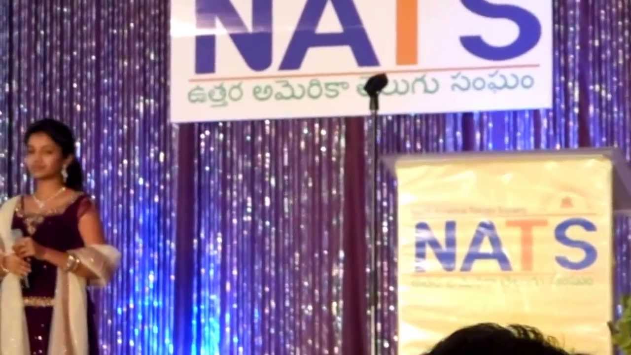 singer Nutana singing Nuvvemmaya chesavo song in NATS 2013, Dallas ...