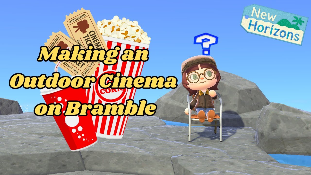 🔴 Outdoor Cinema Build 📽 🎞 | Autumn/Fall Town-Core 🏘 🍂 | Animal ...