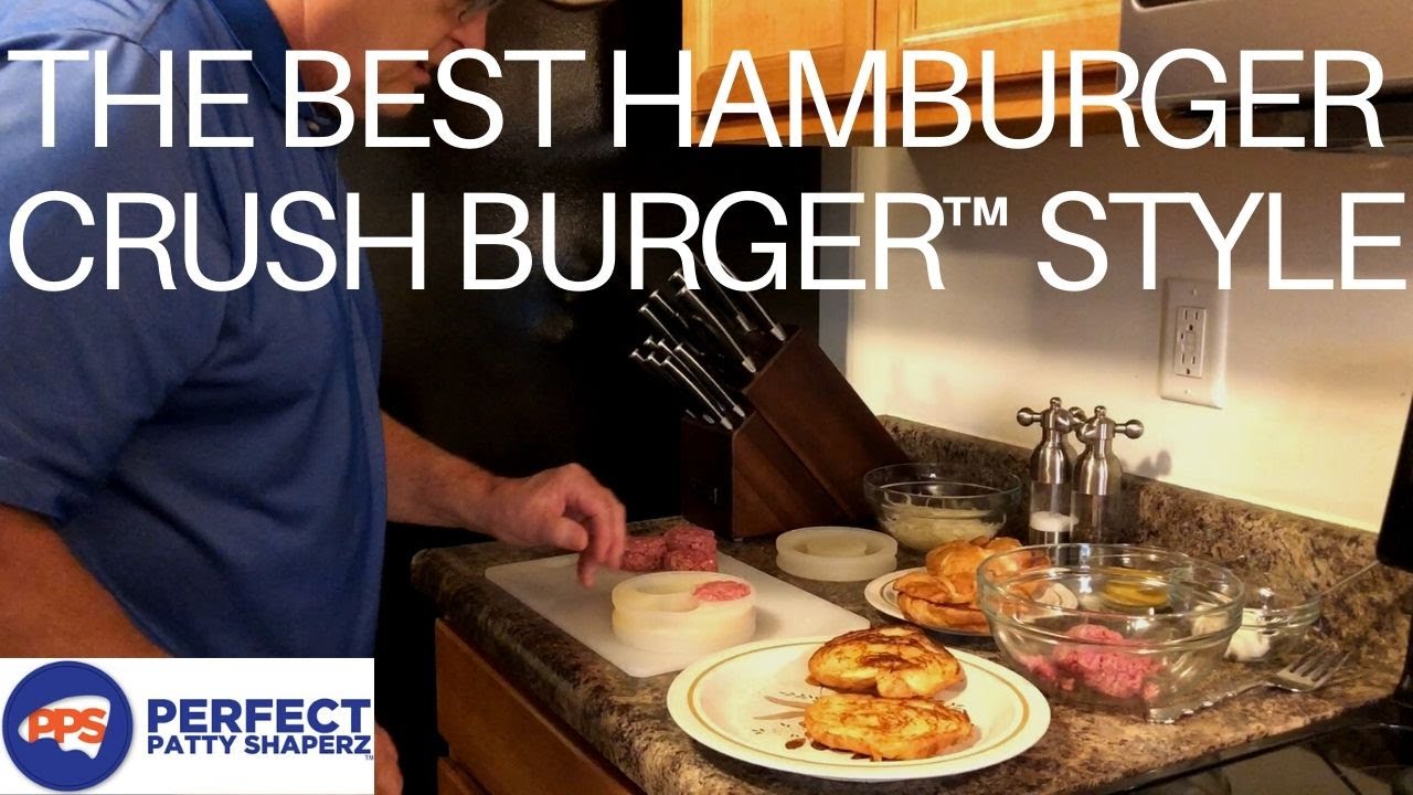 The Best Hamburger Crush Burger™ Style - YouTube