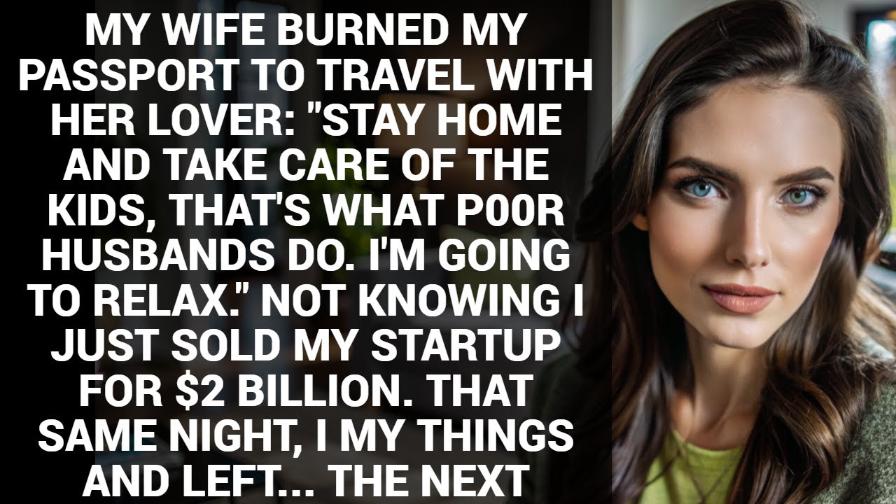 MY WIFE BURNED MY PASSPORT TO TRAVEL WITH HER LOVER: "STAY HOME AND ...
