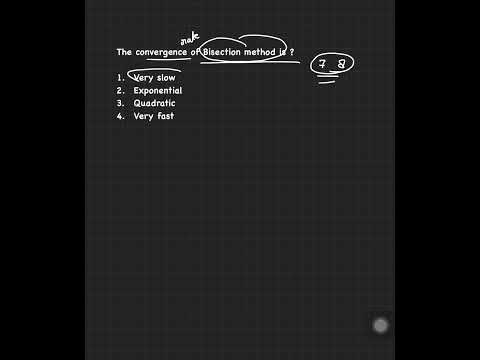 Convergence rate of Bisection method # shorts # maths # numerical ...