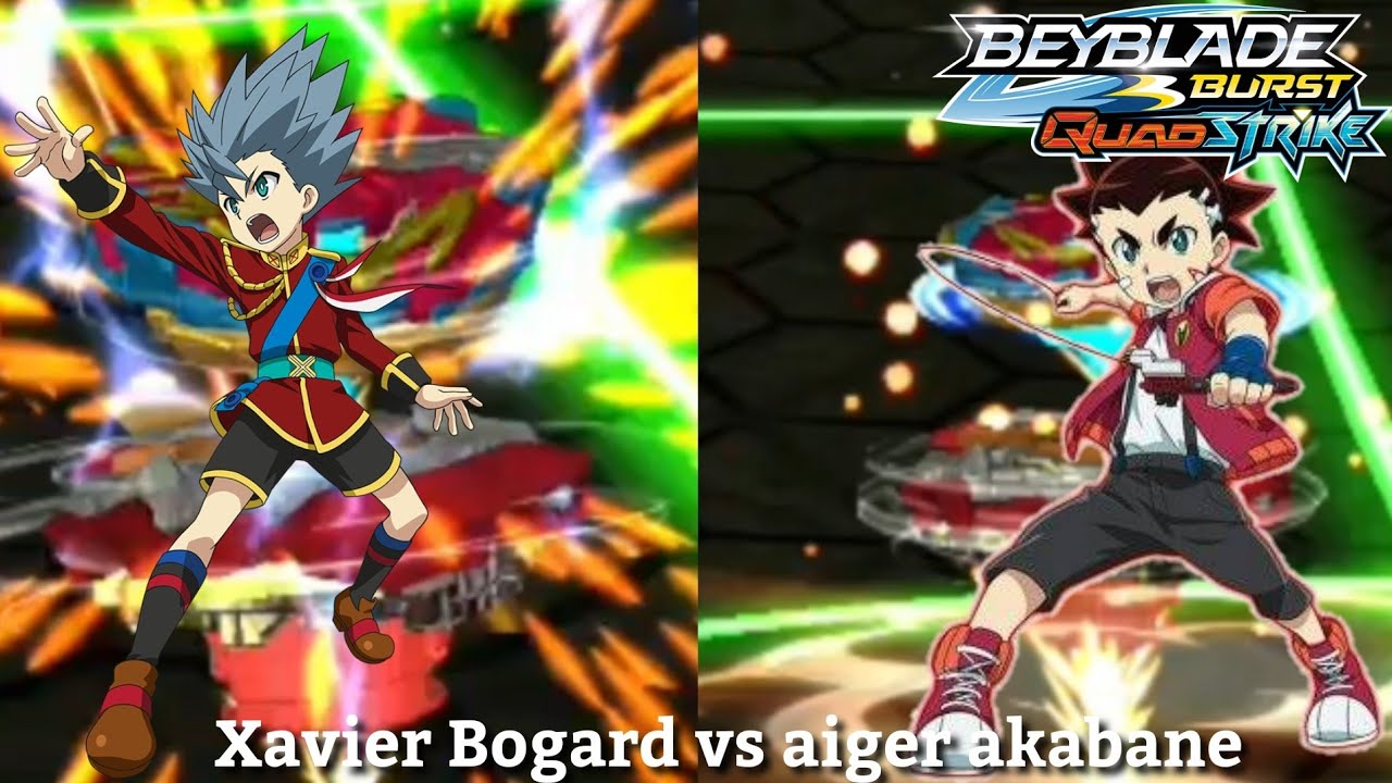 buster xcalius vs z Achilles (Xavier bogard vs aiger akabane) (beyblade ...