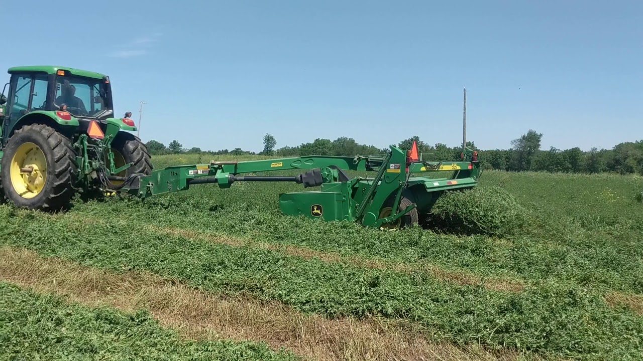Hay mowing - YouTube