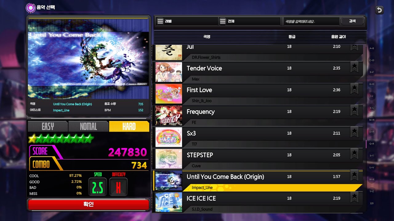 [O2JAM REMIX | 5K HD - Lv. 18] Until You Come Back (Origin) - YouTube