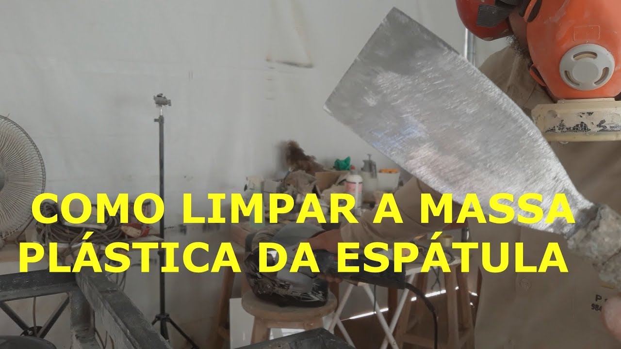 COMO LIMPAR A MASSA PLASTICA DA ESPATULA wmv - YouTube