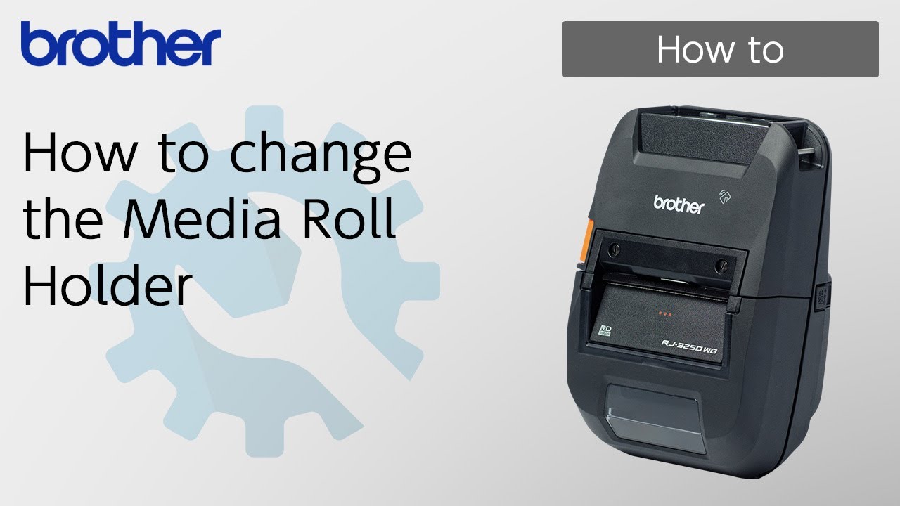 How to change the Media Roll Holder [Brother Global Support] - YouTube
