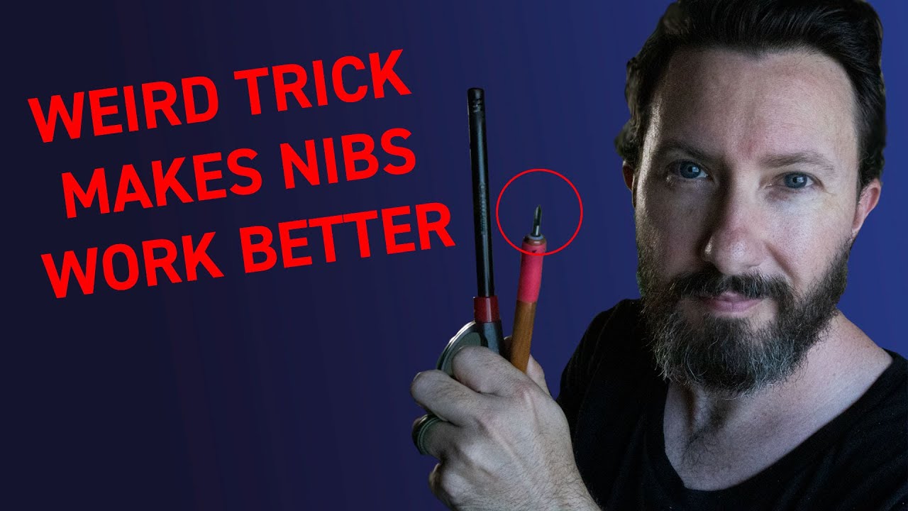 Better Inking With Pen Nibs One Simple Trick - YouTube