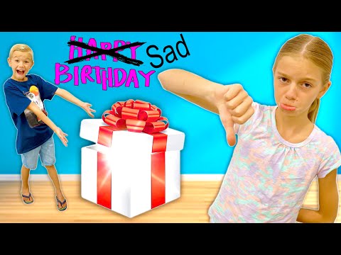 Sad Birthday for Lizzy! Brother won't Play With Me On My Birthday!