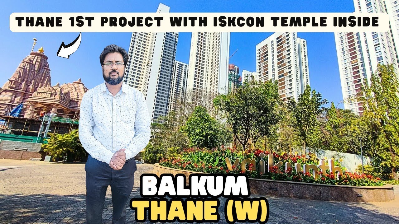 Must watch video:thane vaikunth 1st project with iskcon temple inside ...
