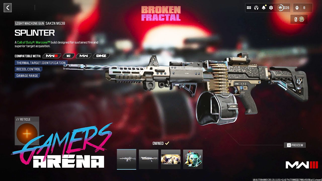 COD MW2 | MW3 Tracer Pack BROKEN FRACTAL Weapon Bundle Hard Unlocked PS ...