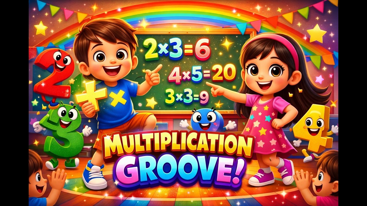 Multiplication Groove | Fun Times Tables Song for Kids | Learn Math ...