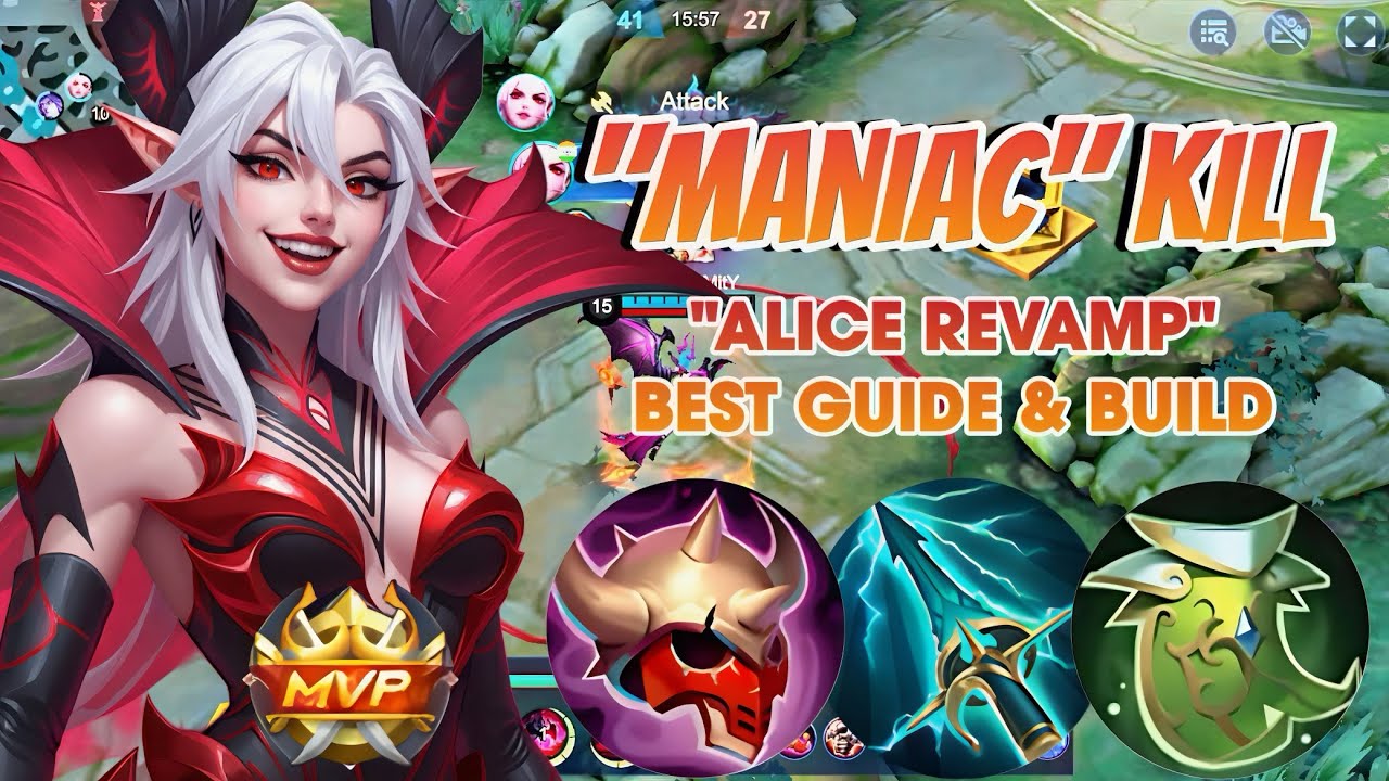 ALICE Revamp Playstyle & Best Build😘@MLBBLATAM @mlbbindonesia4754 ...