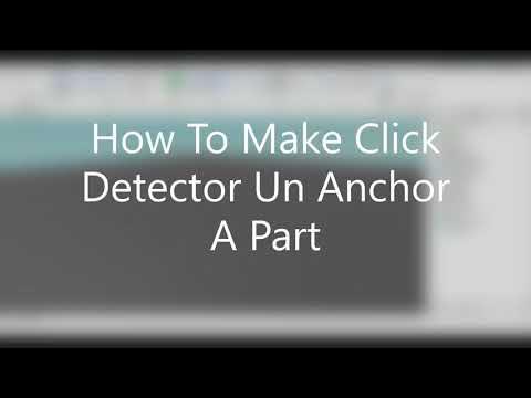👆How To Make A Click Detector Un Anchor A Part🔧 | 📜Roblox Scripting Tutorial - YouTube