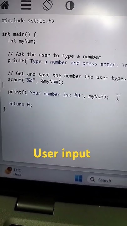 User Input In C Coding Coder Cprogramming Python Programming Youtube 3962