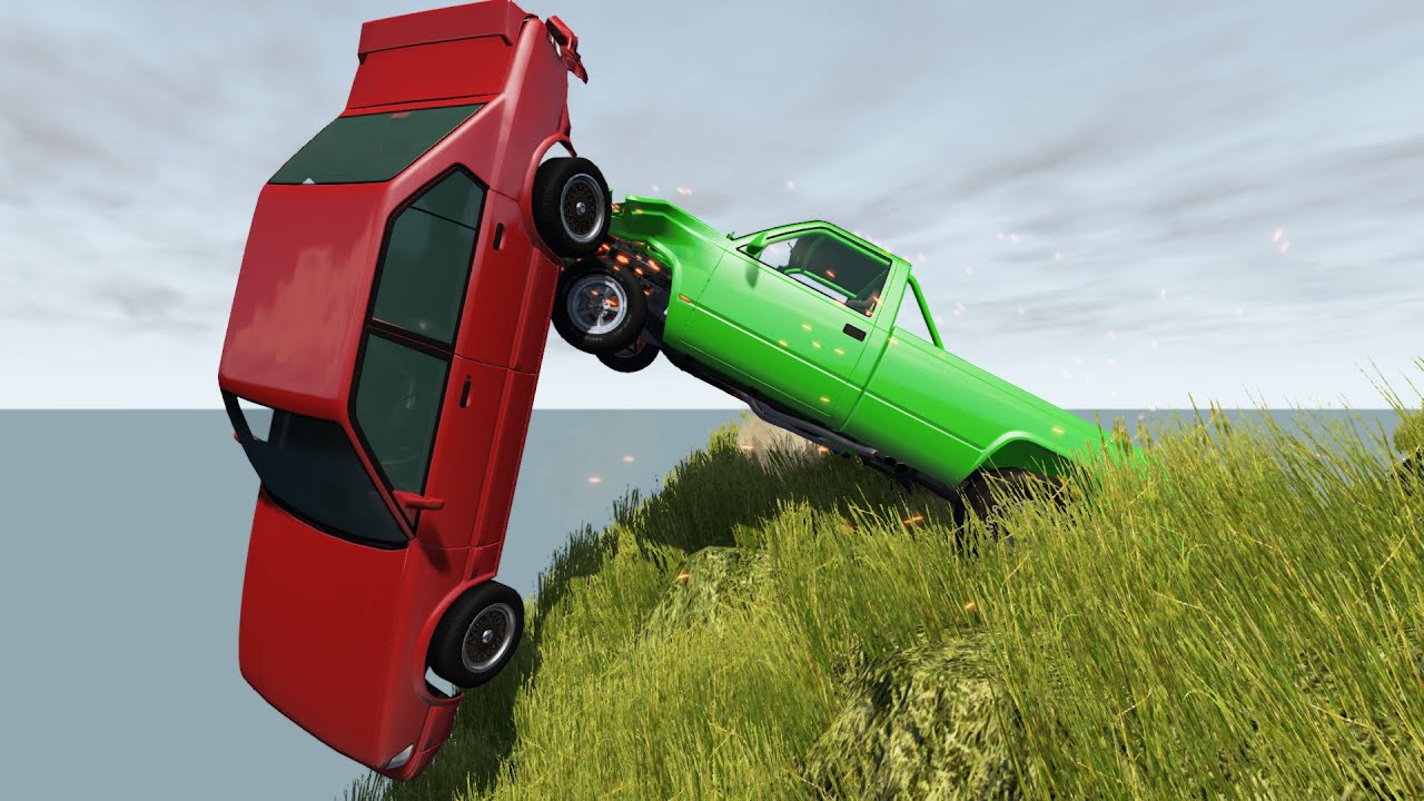 Crazy Jump Fails - Destroying the Cars Funny Moments (BeamNG Falls ...