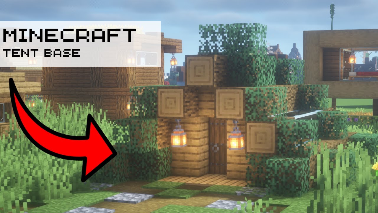Minecraft: Simple Tent Base (Tutorial) - YouTube
