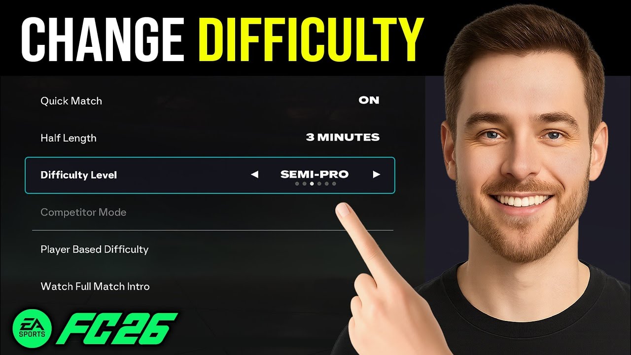 FC 26: How to Change Gameplay Difficulty | How to Change Difficulty ...