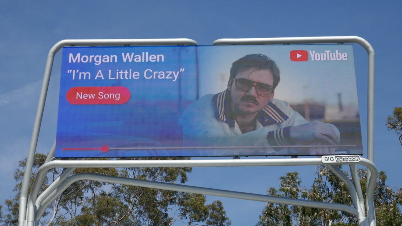 Morgan Wallen I'm A Little Crazy New Song YouTube Billboard Sunset Blvd ...