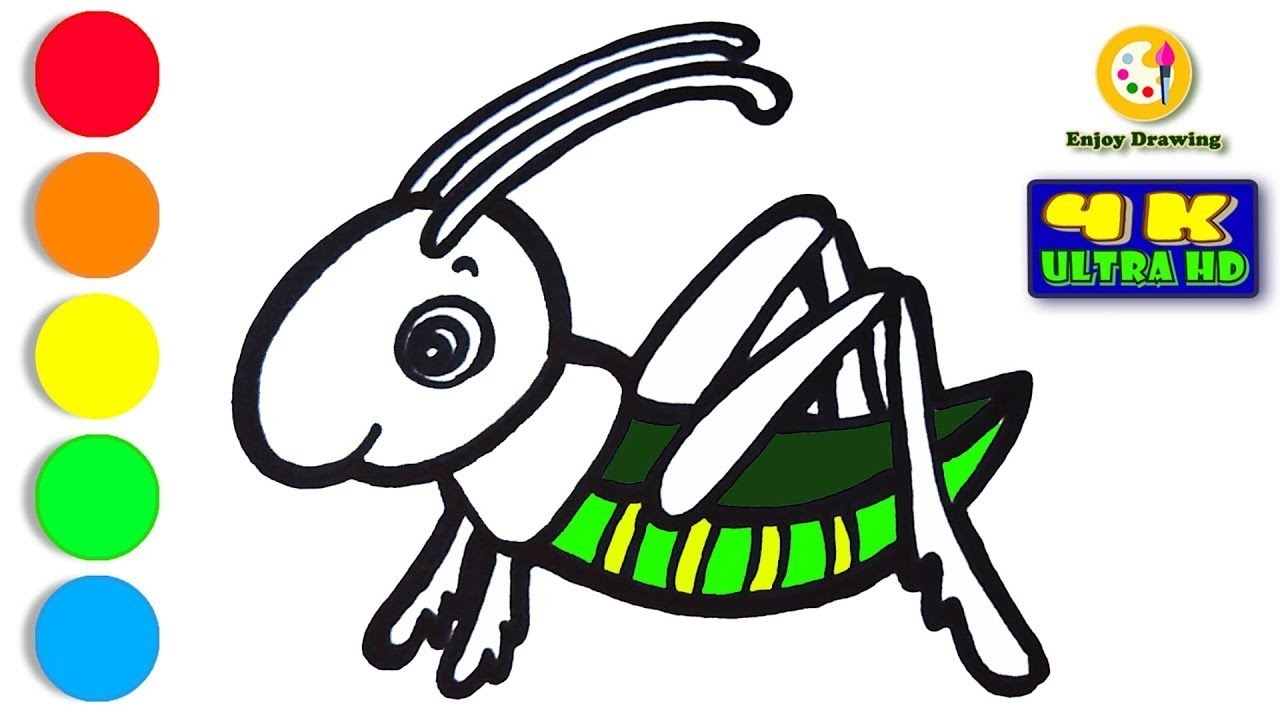 Locust Drawing 🦗 How to Draw locust EASY for Kids, Step by step drawing ...