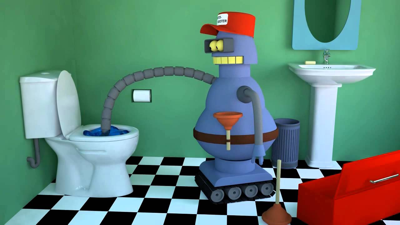 Futurama Roto Rooter Animation - YouTube