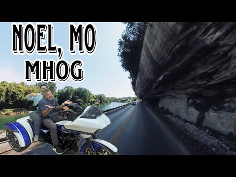 Noel, Missouri Motorcycle Ride 2up to Cassville with the Mild Hogs - YouTube