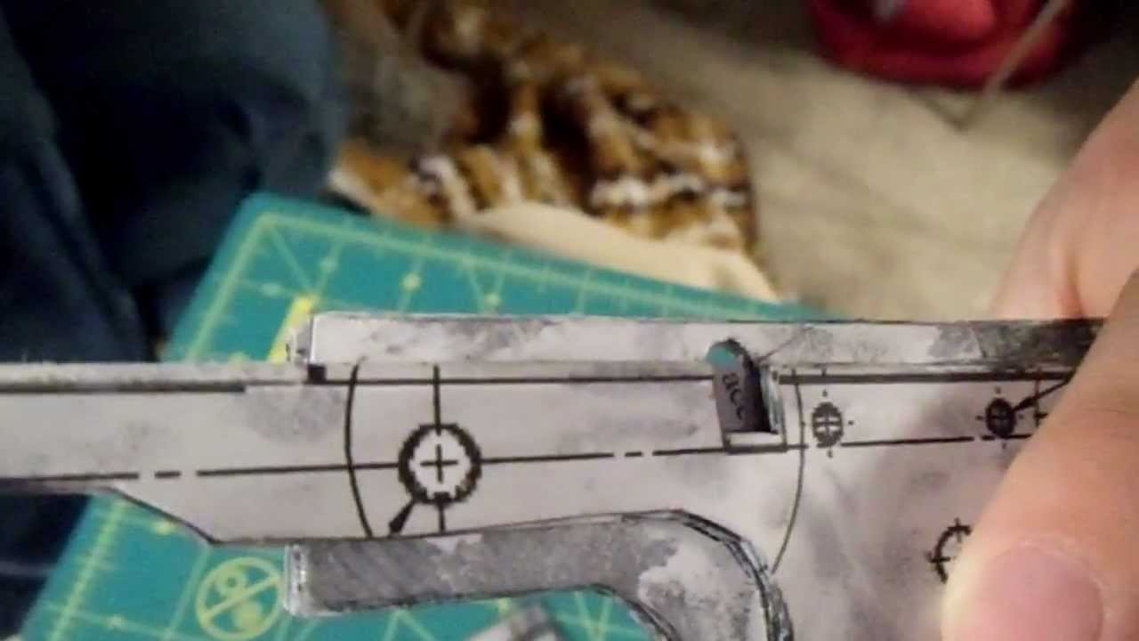 Paper 1911 update #7 - The Upper Mag well and Slide Rail base - YouTube