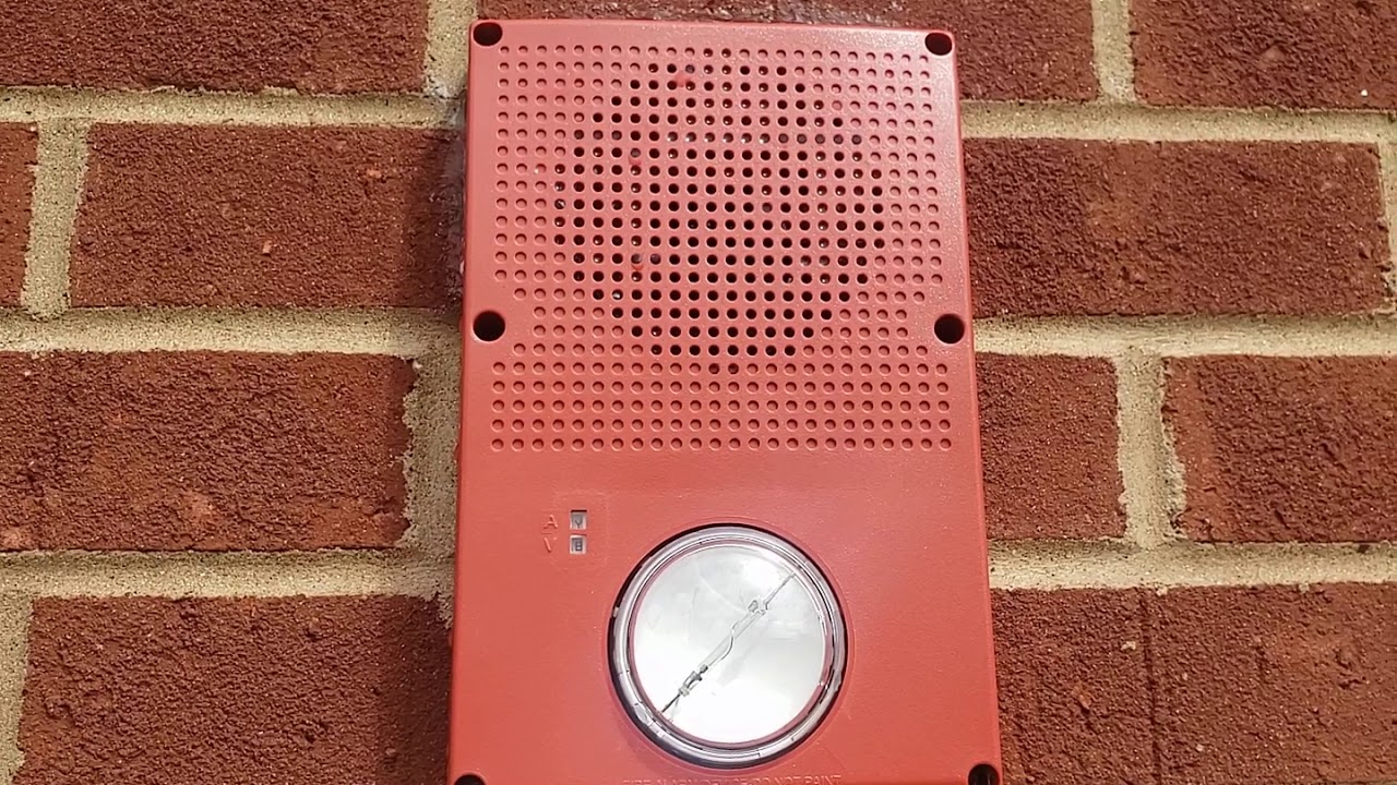 Genesis Fire Alarm Speaker at George Shin Center - YouTube