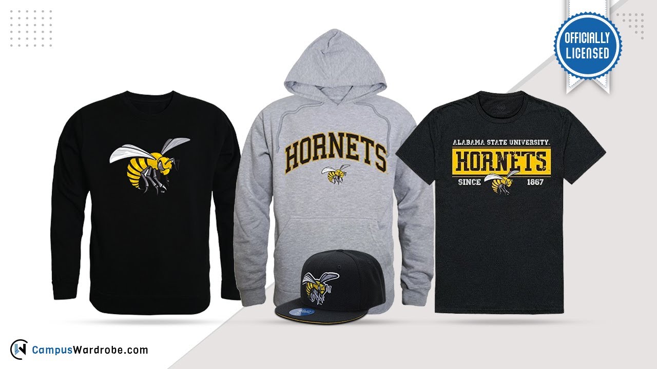 ASU Alabama State University Hornets NCAA TShirts Hoodies Crewnecks ...