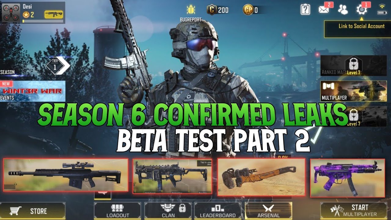 CODM SEASON 6 CONFIRMED UPDATES LEAKS BETA TEST PART 2 COD MOBILE ...