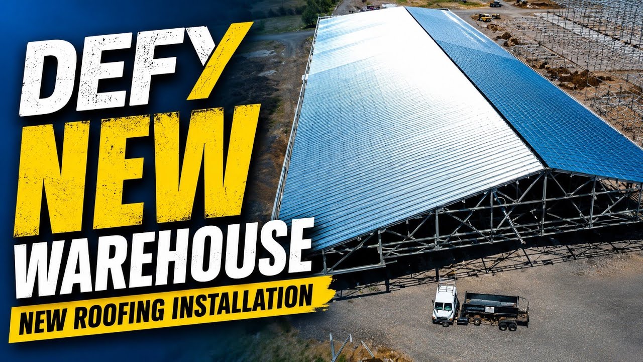 Defy New Warehouse - New Roofing Installation - YouTube
