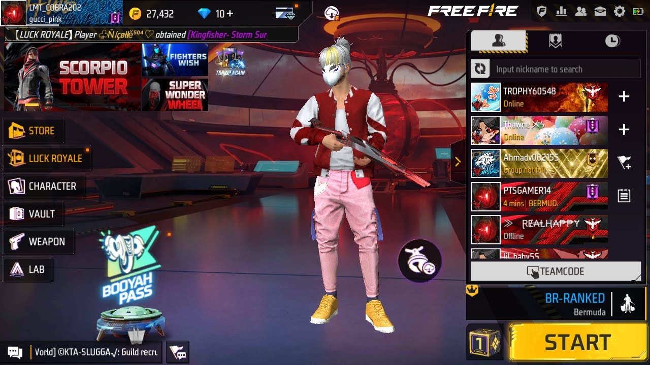 I GOT THE NEW M10 FREEFIRE M10 GIVEAWAY RANK PUSH - YouTube