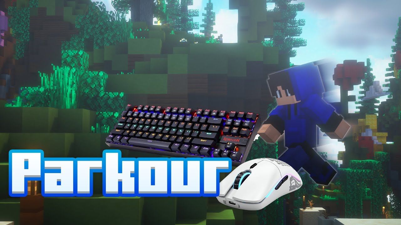 Super Satisfying Keyboard and Mouse sounds Parkour - YouTube