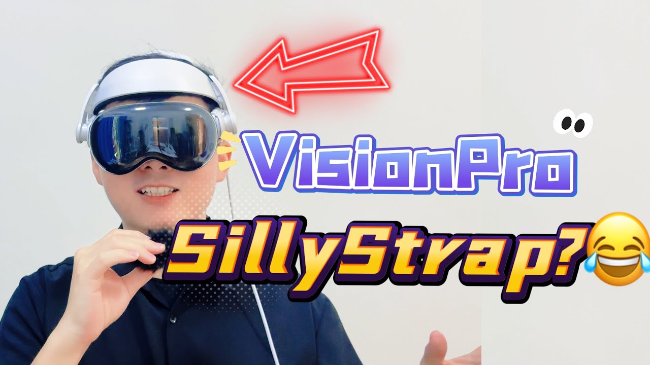 Silly Apple Vision Pro strap?小伙尝试苹果三万多最新VisionPro带上头的那一瞬间给丑哭了 - YouTube