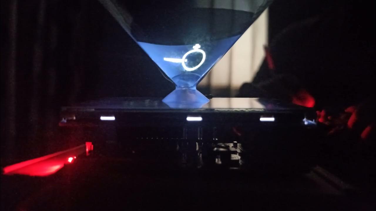holographic display using raspberry pi 4 model b - YouTube