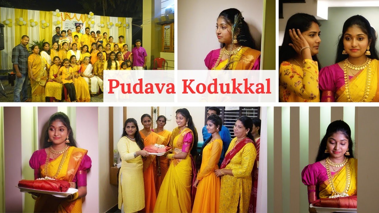 Pudava Kodukkal | Pre - Wedding Celebration | Kerala Style| Tamil mallu ...