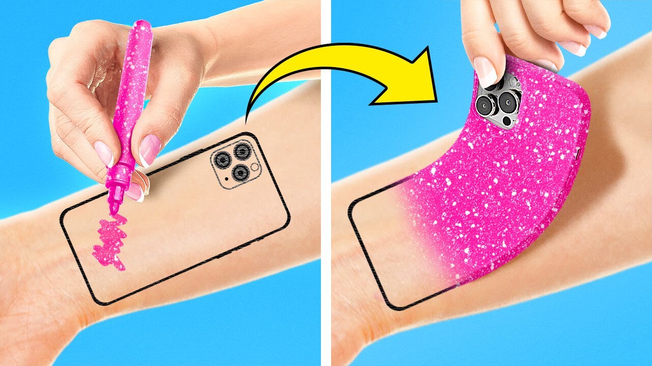 Creating Your Own Phone Case Using Everyday Materials - YouTube