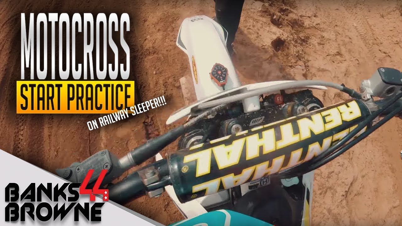 RAILWAY SLEEPER START PRACTICE AND A LAP OF DONCASTER MOTOCROSS TRACK ...