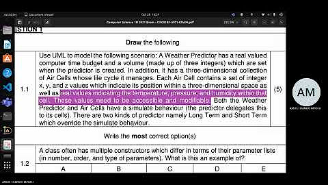 Computer Science 1B 2021 Exam Memo - YouTube
