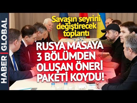 Rusya'dan Son Dakika Ukrayna Açıklaması: 3 Bölümden Oluşan Öneri Paketi...