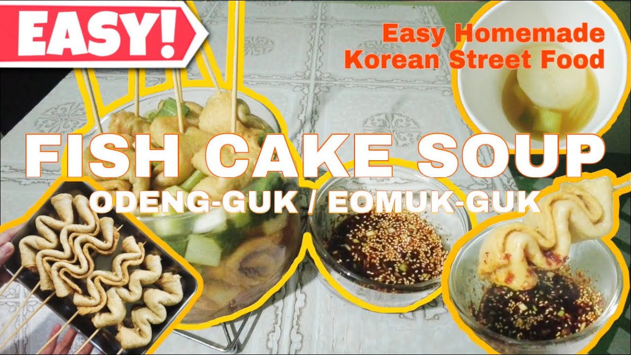 How to cook Fish Cake Soup | Odeng-guk | Eomuk-guk | Korean Street Food ...