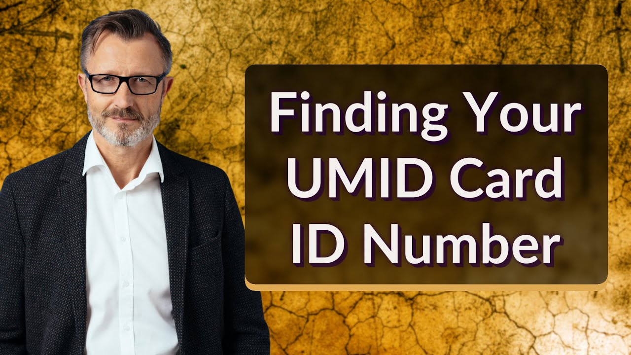 Finding Your UMID Card ID Number - YouTube