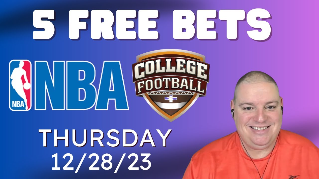 Thursday 5 Free Betting Picks & Predictions - 12/28/23 l Picks & Parlays - YouTube