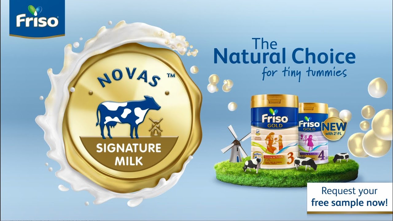 New Friso Gold with 2'-FL made with NOVAS Signature Milk - YouTube