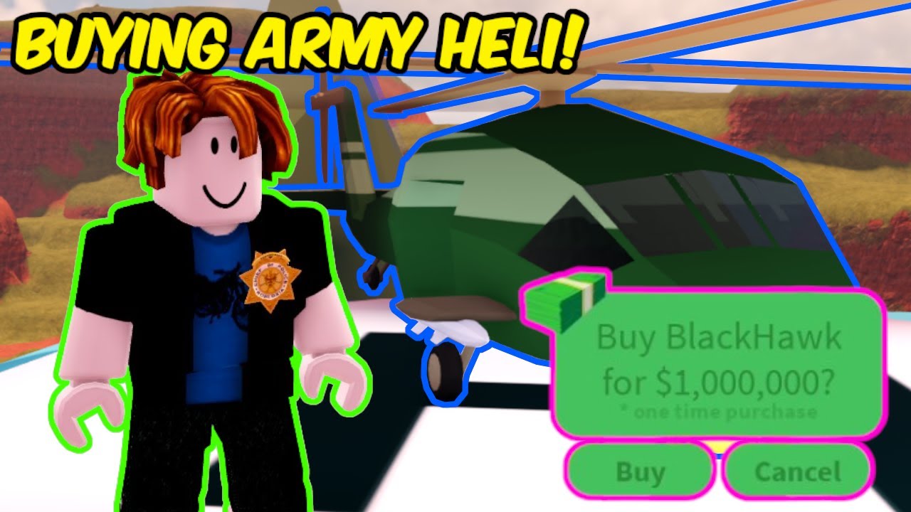 BUYING the ARMY HELI in Roblox Jailbreak 2019! - YouTube