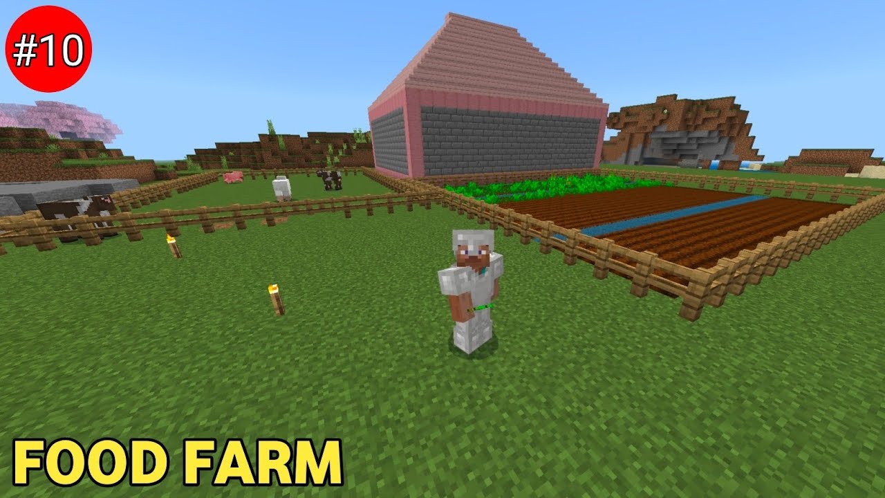 I Made A FOOD FARM In Minecraft Survival #10 - YouTube